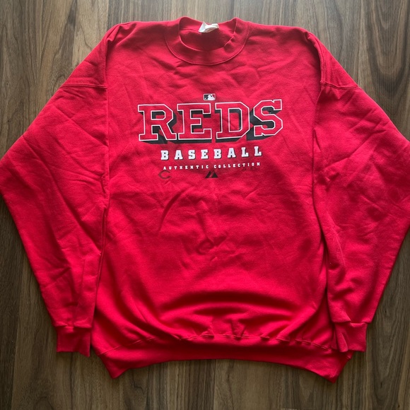 Majestic | Shirts | Vintage Cincinnati Reds Crewneck Sweatshirt Xxl Mlb ...
